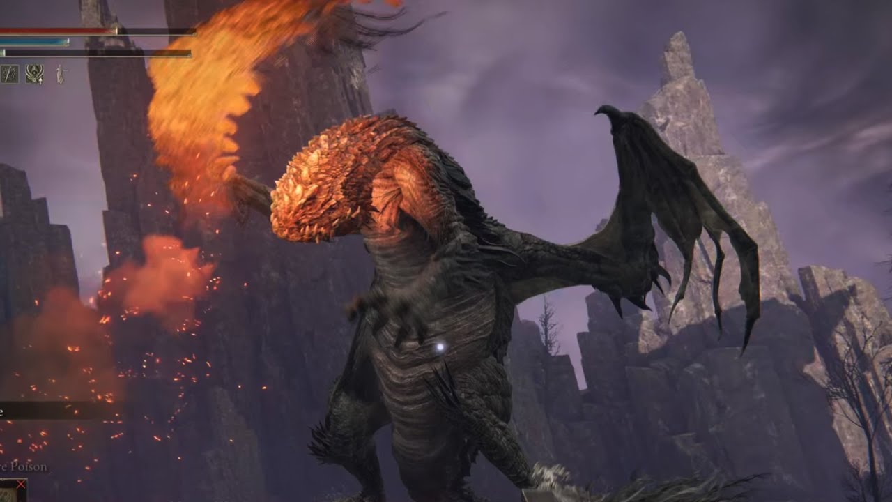 Elden Ring - Great Enemy - Magma Wyrm (Mt. Gelmir - YouTube