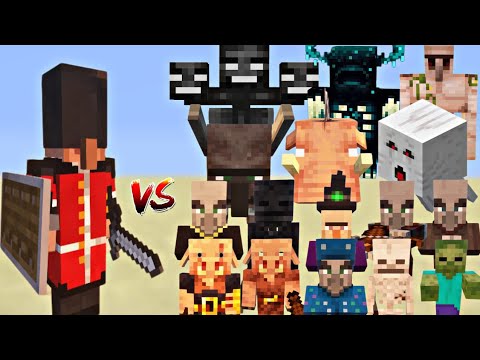 Minecraft Mobs vs Guards - EPIC Battle Showdown! - YouTube