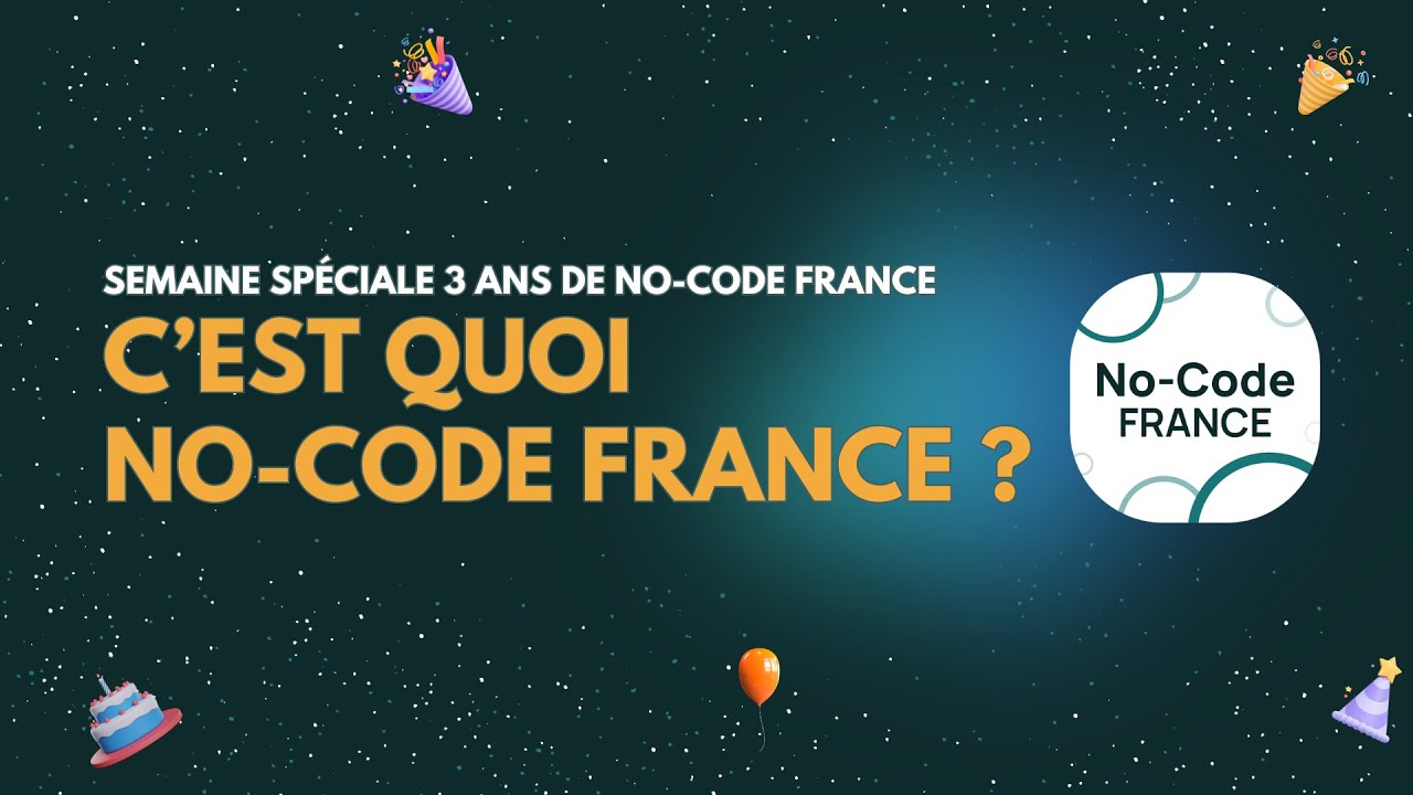 C'est quoi No-Code France ? - YouTube