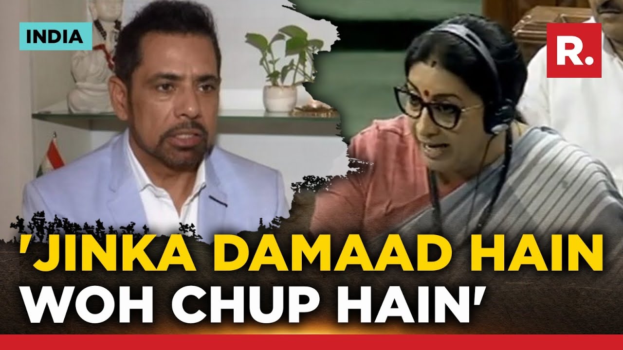 'What Is Robert Vadra Doing With Adani In This Picture?': Smriti Irani ...