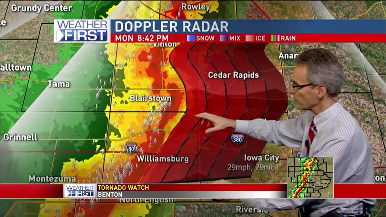 Cedar Rapids Severe Weather Coverage - 3/6/17 - YouTube