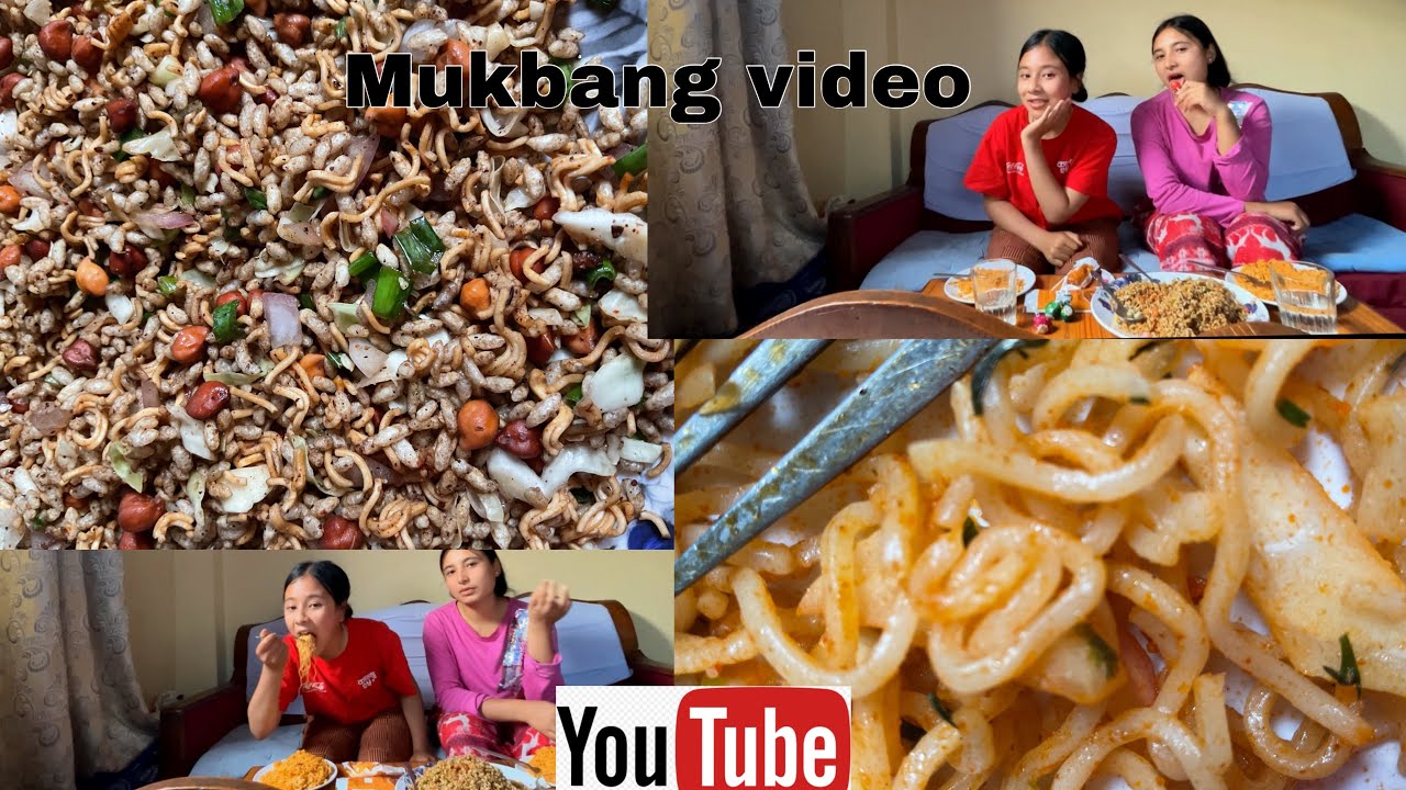FIRST MUKBANG WITH SISTER💗 CURRENT AND CHATPATE🍝🔥 - YouTube