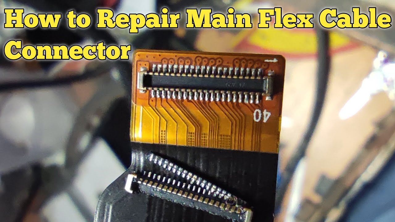 How to Repair Main Flex Cable Connector | Redmi Note 9 Pro Main Flex ...