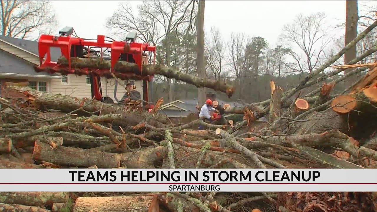 Ministries Help With Storm Damage Clean Up - YouTube