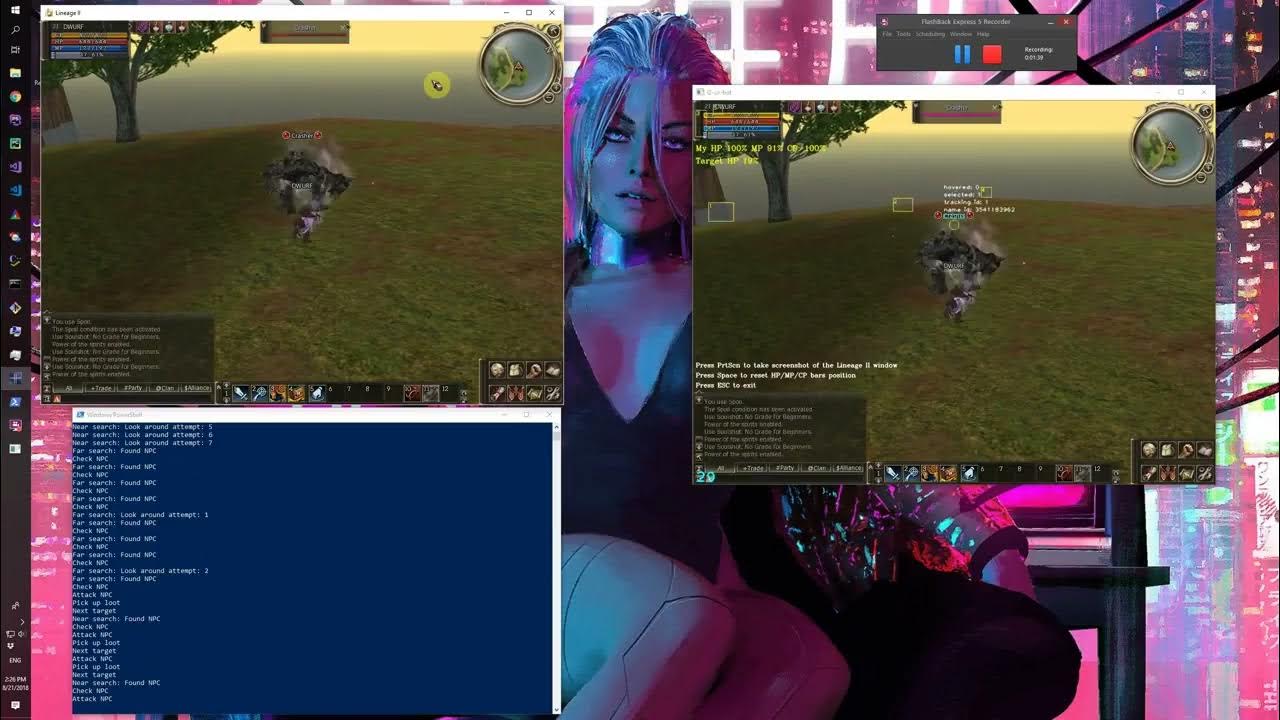 Lineage 2 OpenCV bot – final demo - YouTube