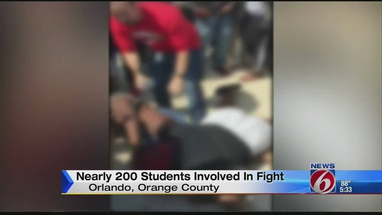 Nearly 200 students involved in fight - YouTube
