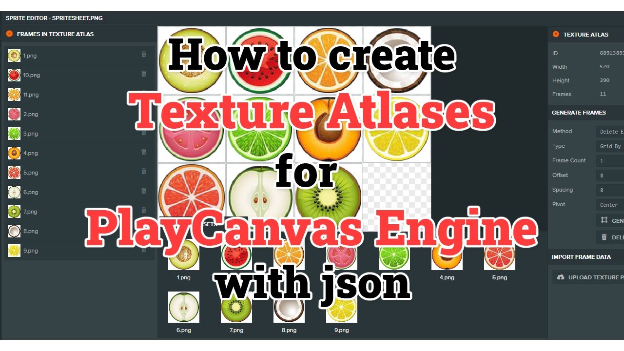 PlayCanvas How to create a Texture Atlases - YouTube