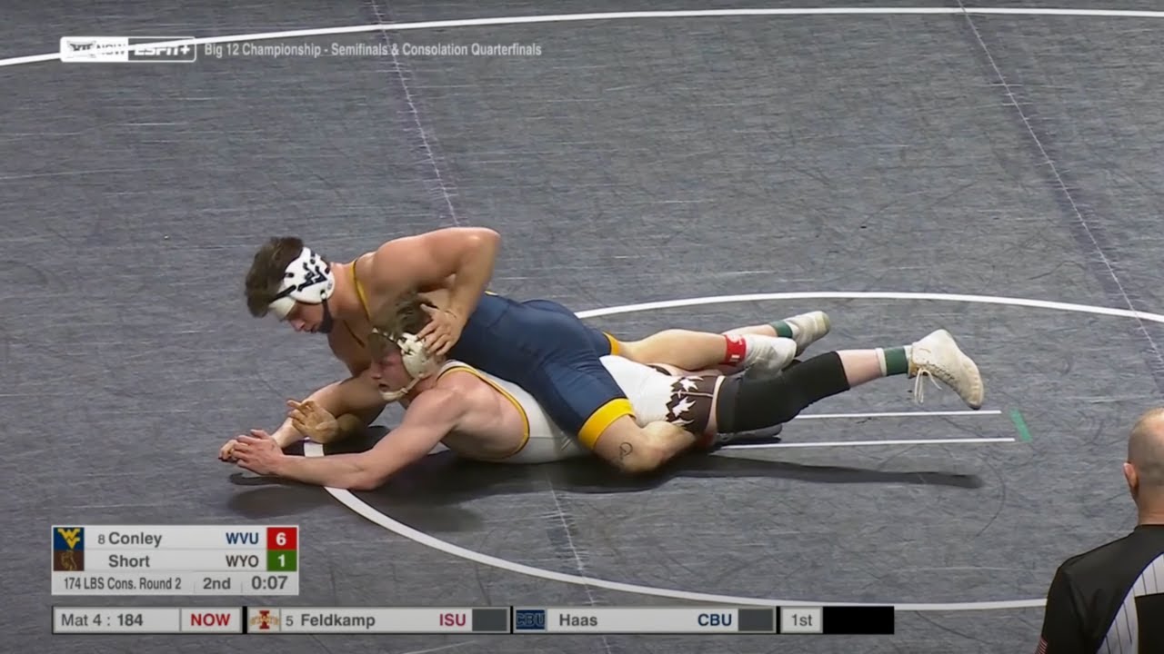 174lbs Brody Conley (West Virginia) vs Quayin Short (Wyoming) - YouTube