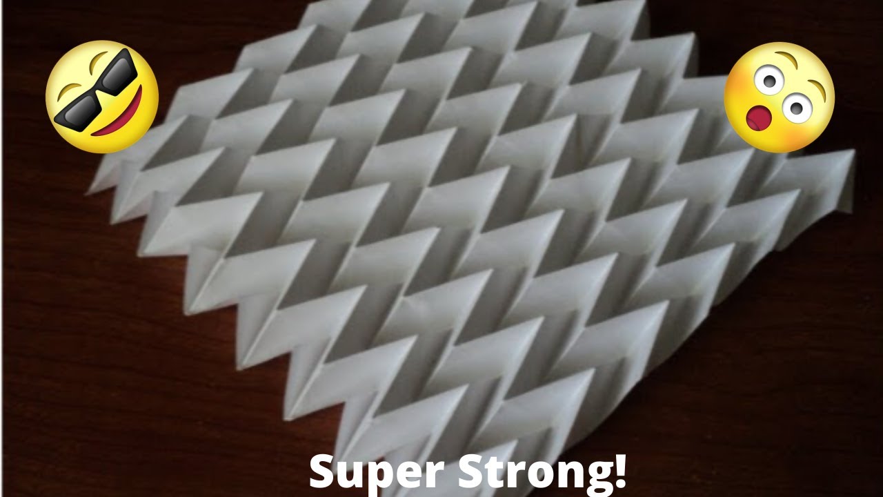 How to make an Origami Herringbone Tessellation (Extra Strong!) - YouTube