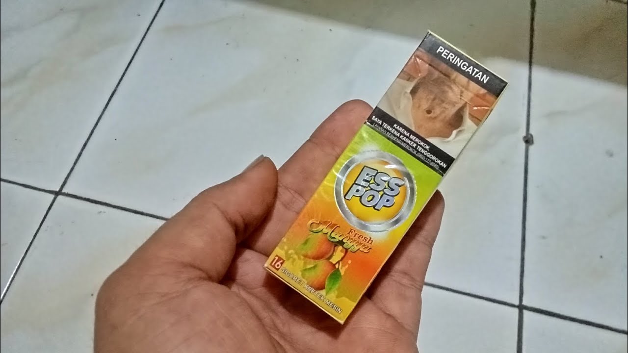 Review Rokok Ess pop Fresh mangga - Rokok unik #review #romantic - YouTube