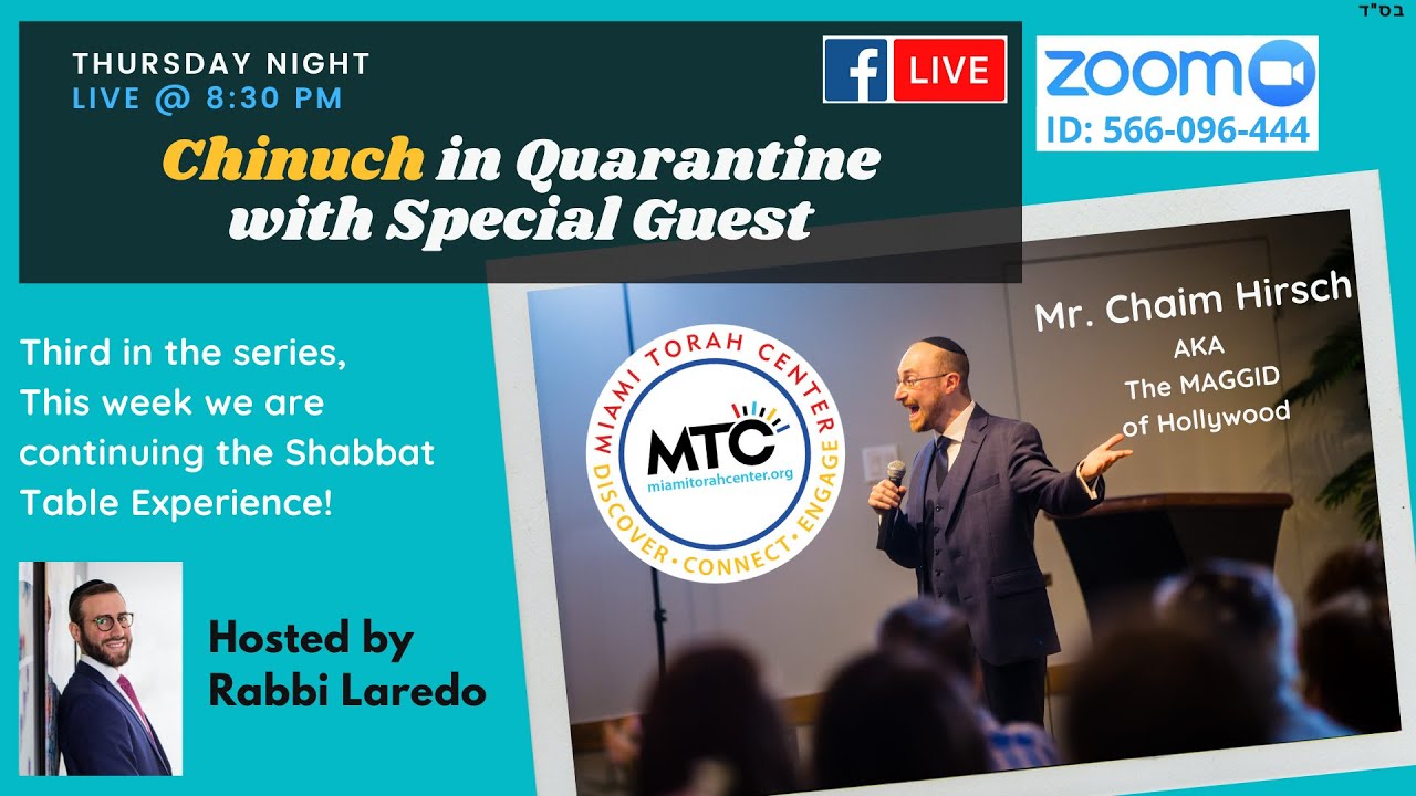 The Shabbat Table Experience - With Mr. Chaim Hirsch - Part 2 - YouTube