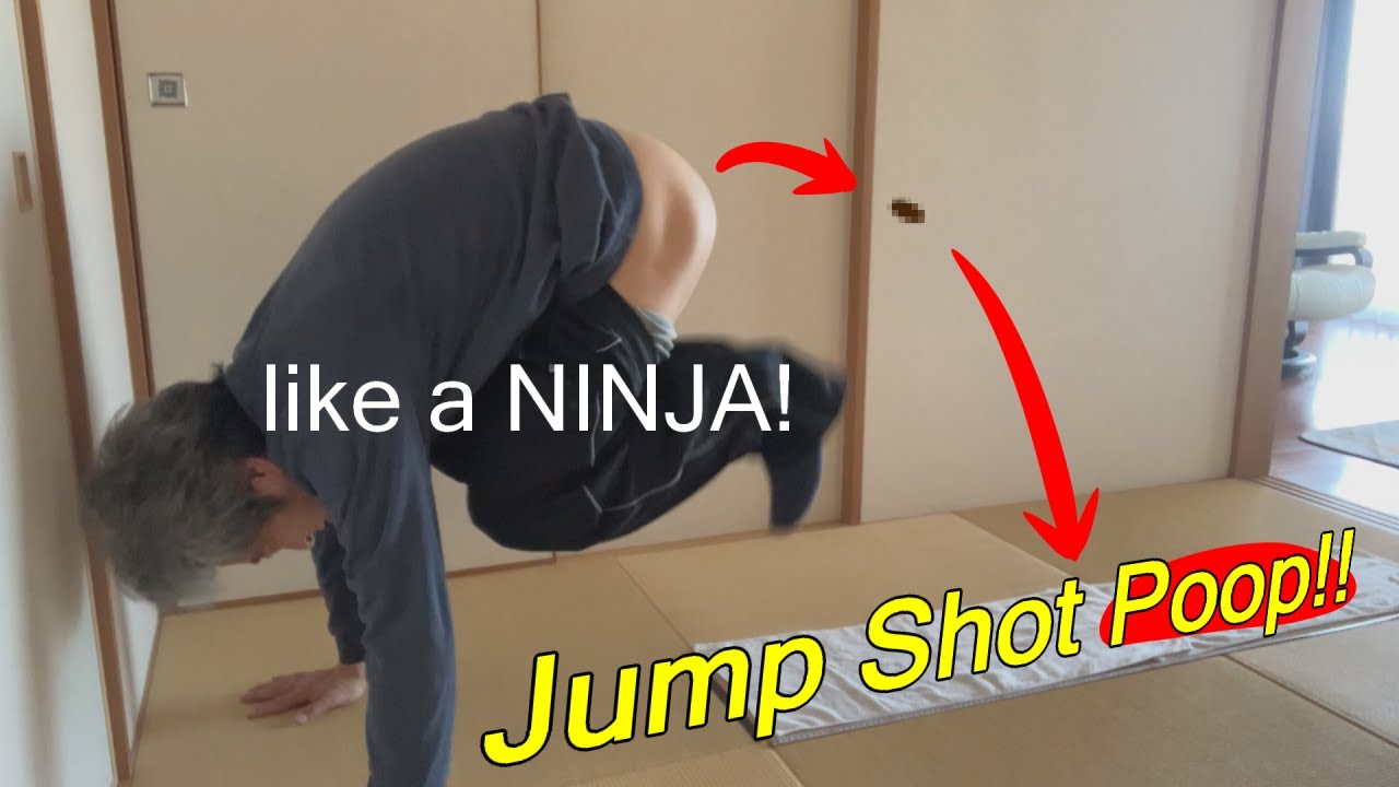 Shot Poop Challenge ~as far away as possible~ long ver. - YouTube