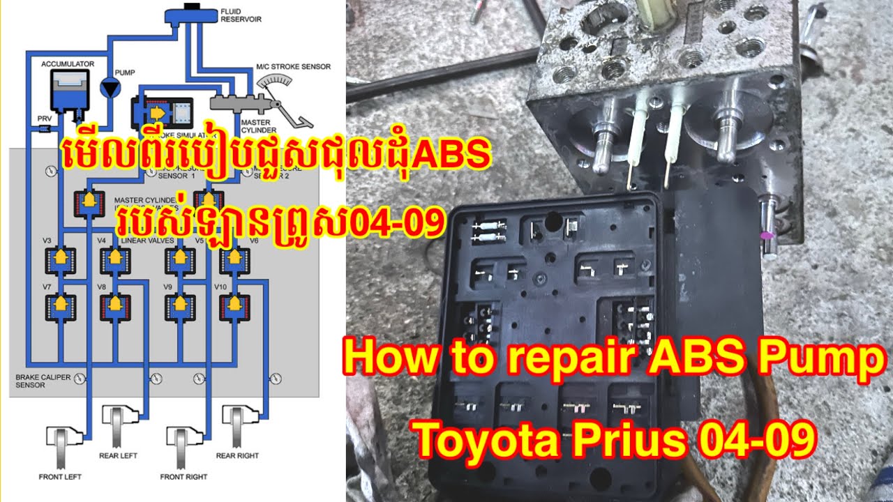 និយាយពីការជួសជុលដុំABS Prius 2004-2009, Talking about How to repair ABS ...