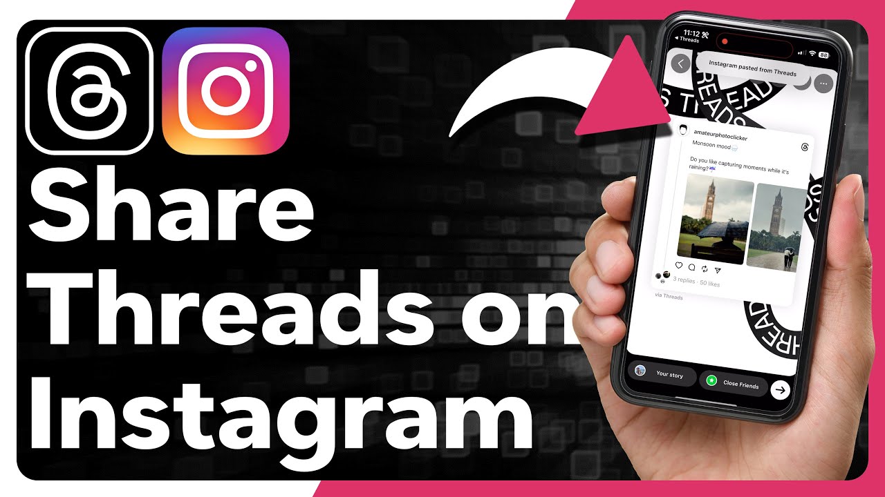 How To Share Threads On Instagram - YouTube