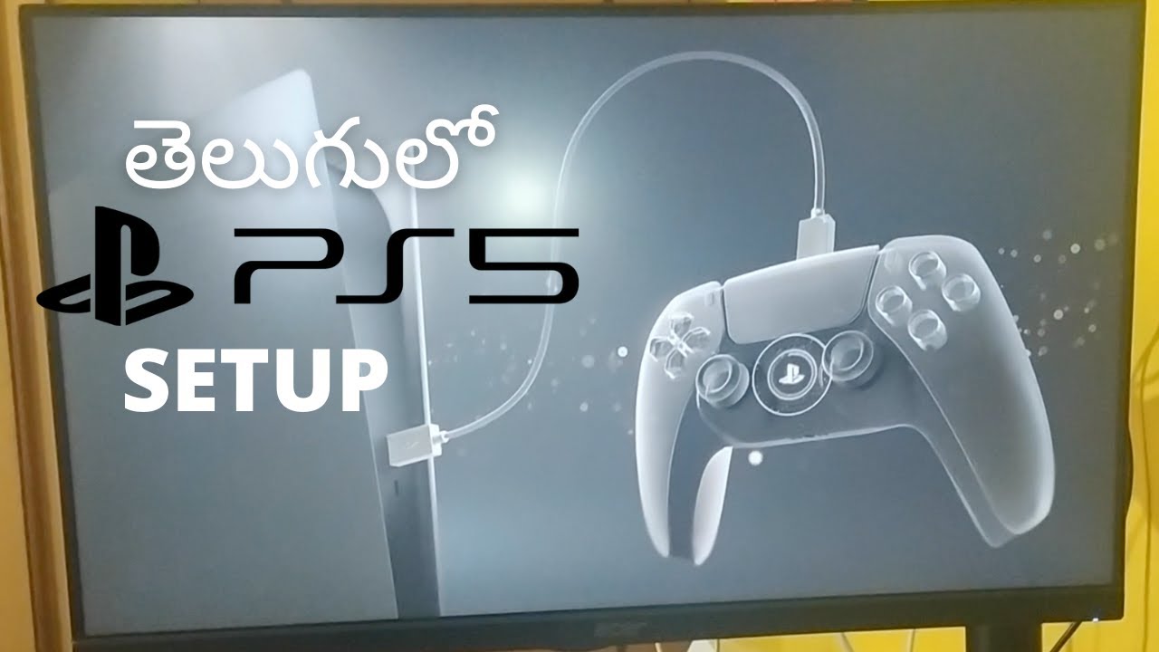 How to setup PS5 | Playstation 5 Setup with 4K HDR Monitor | Telugu ...