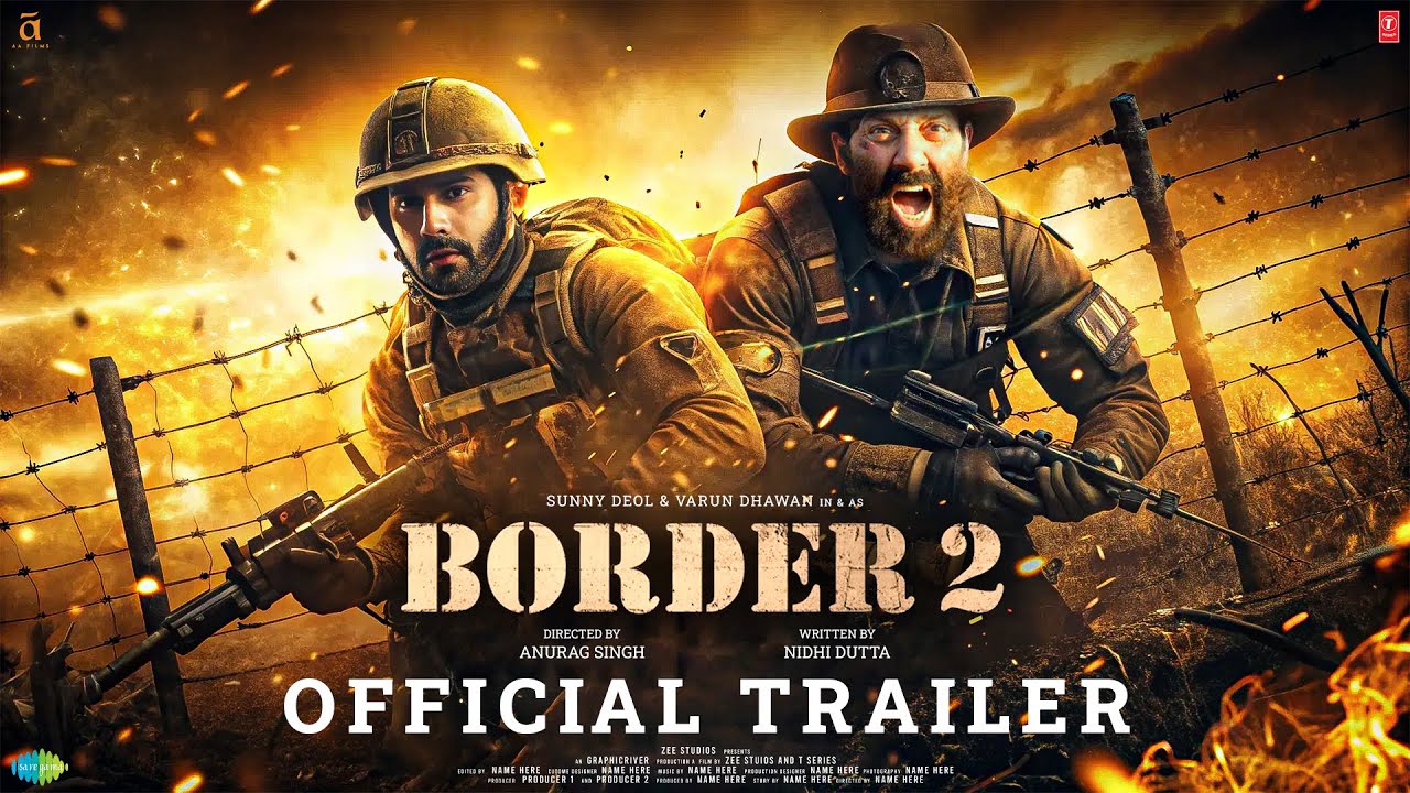 BORDER 2 - Official Trailer | Varun Dhawan, Sunny Deol, Ayushmann ...