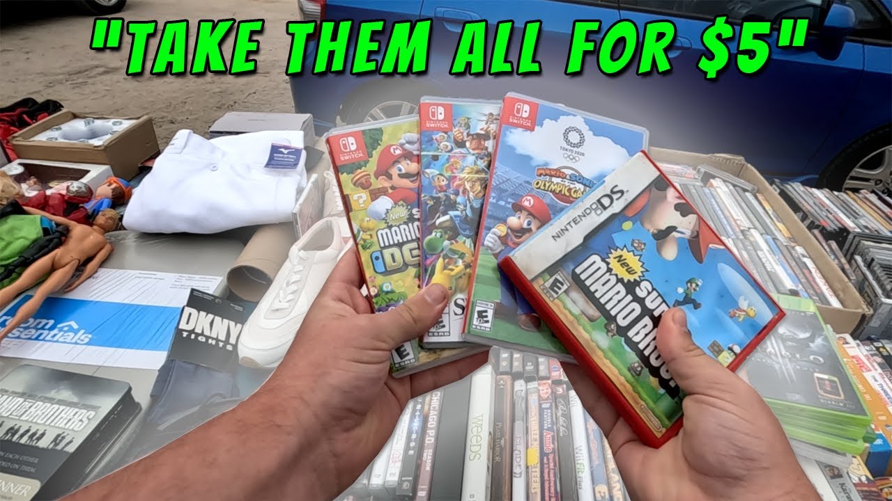 Hunting for Video Games at my Local Flea Market! - YouTube