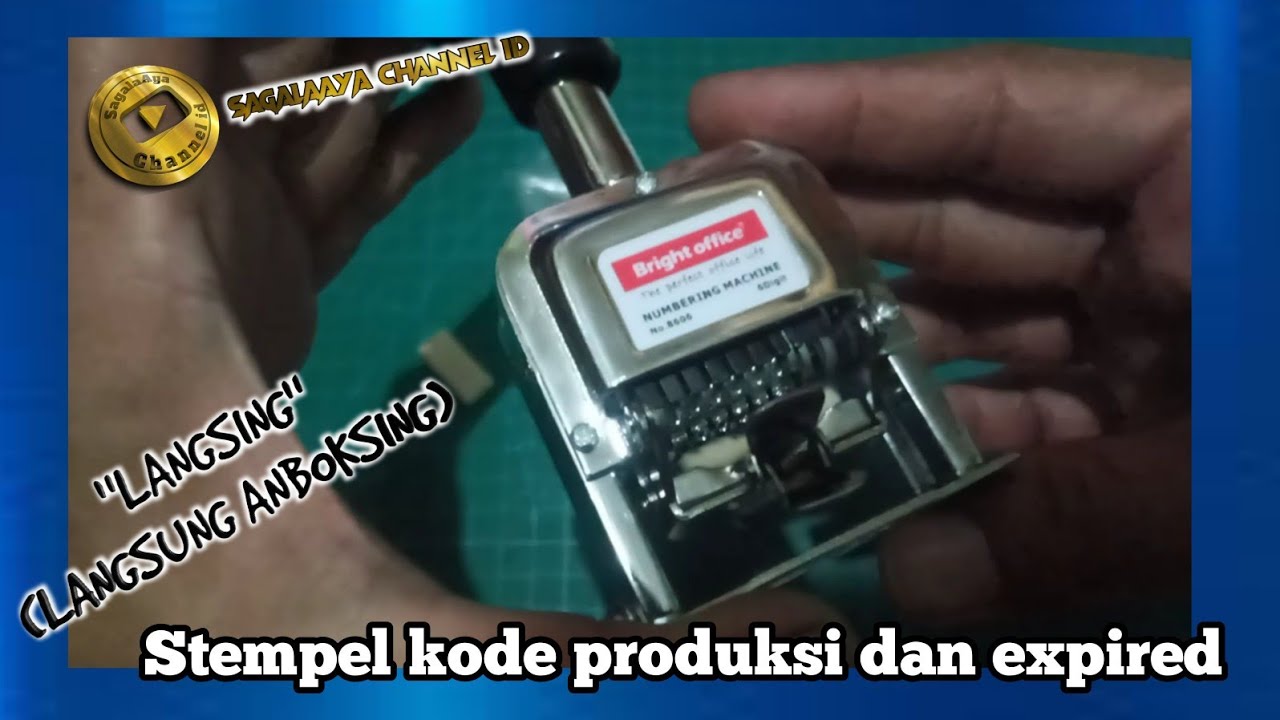 Numbering Machine,Stempel kode produksi dan expired #numberingmachine# ...