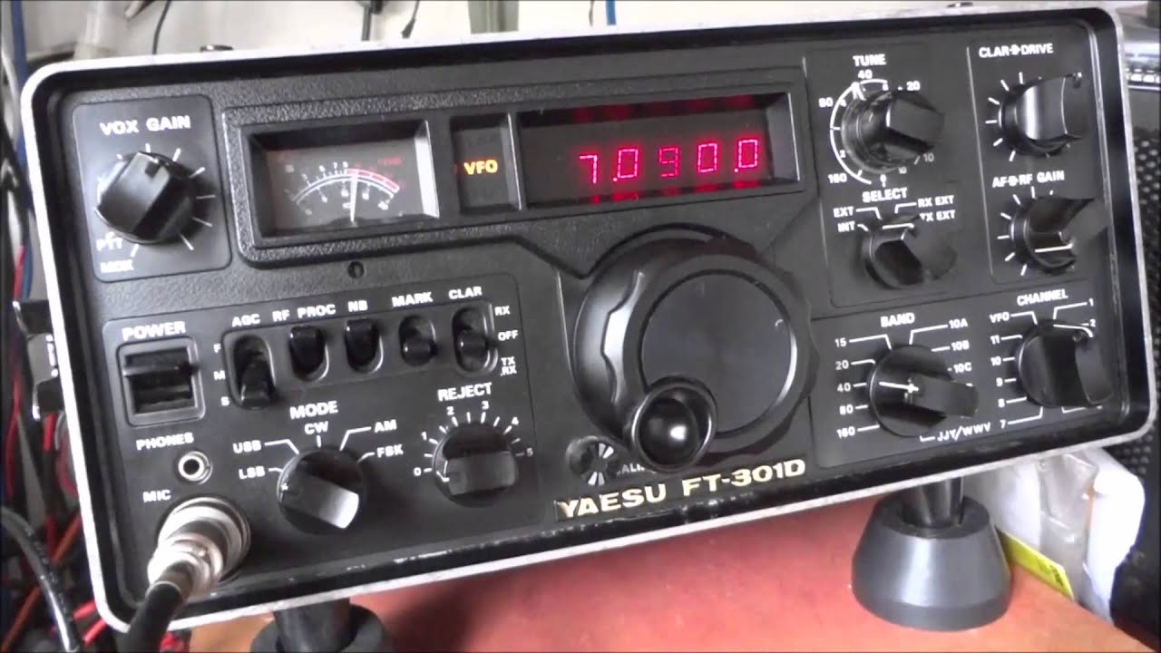 YAESU FT-301D testes por PY5MM-Mauricio desde Ponta Grossa-PR - YouTube