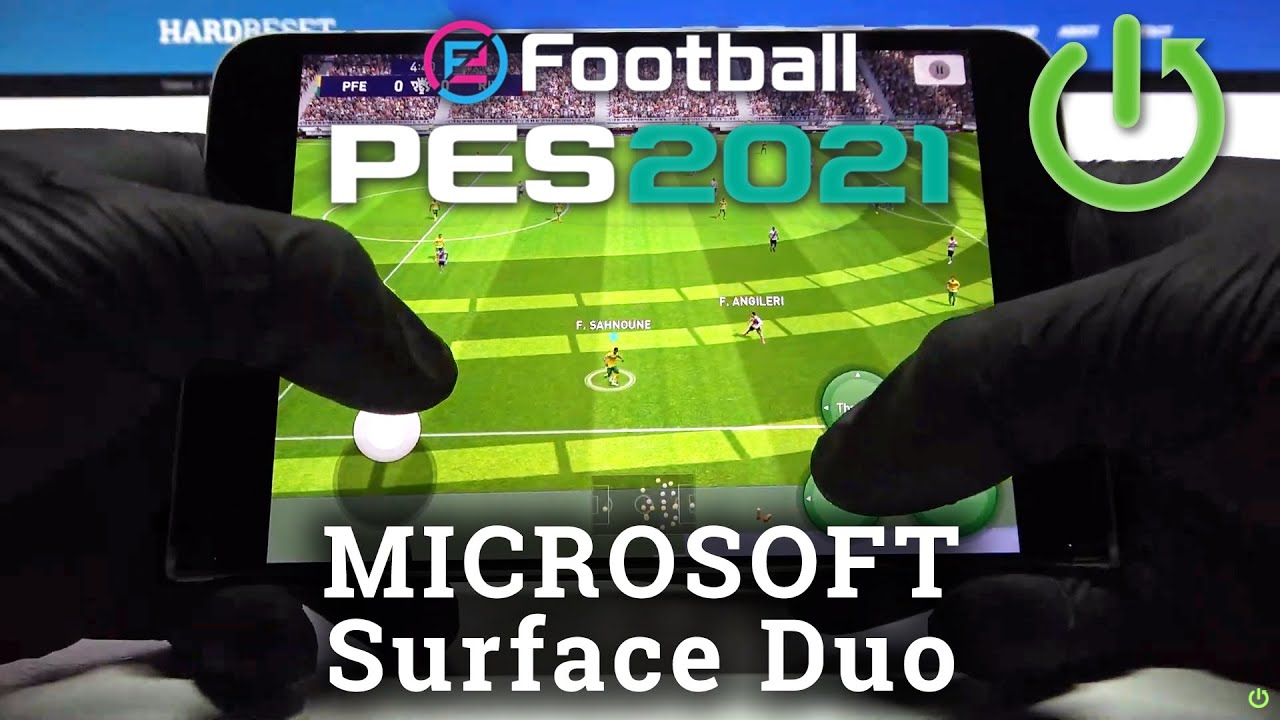 Pro Evolution Soccer Gameplay on MICROSOFT Surface Duo – Review of ...
