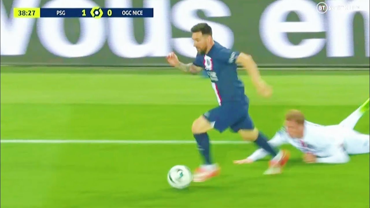 Lionel Messi vs Nice Home 01 10 22 HD - YouTube