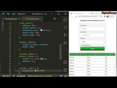 Comment faire un tableau en HTML et CSS ? - YouTube