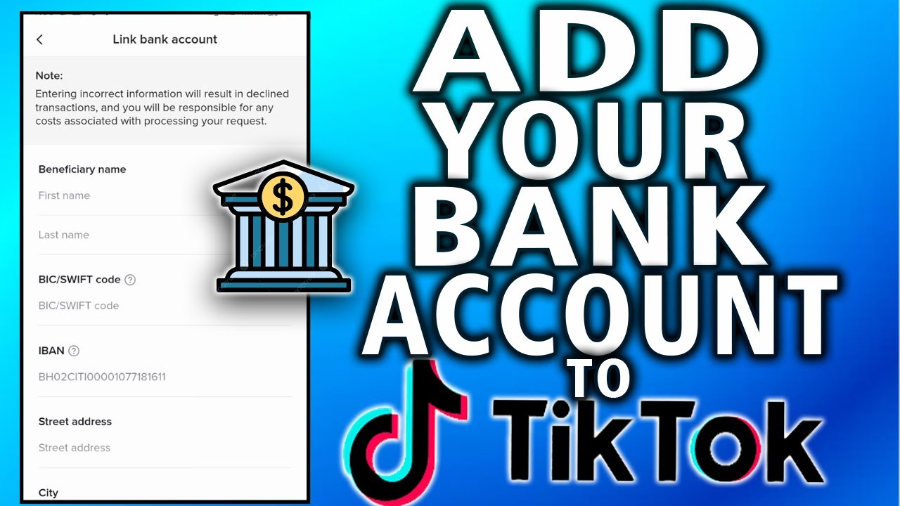 How To Add Your Bank Account to TikTok (quick and simple) - YouTube