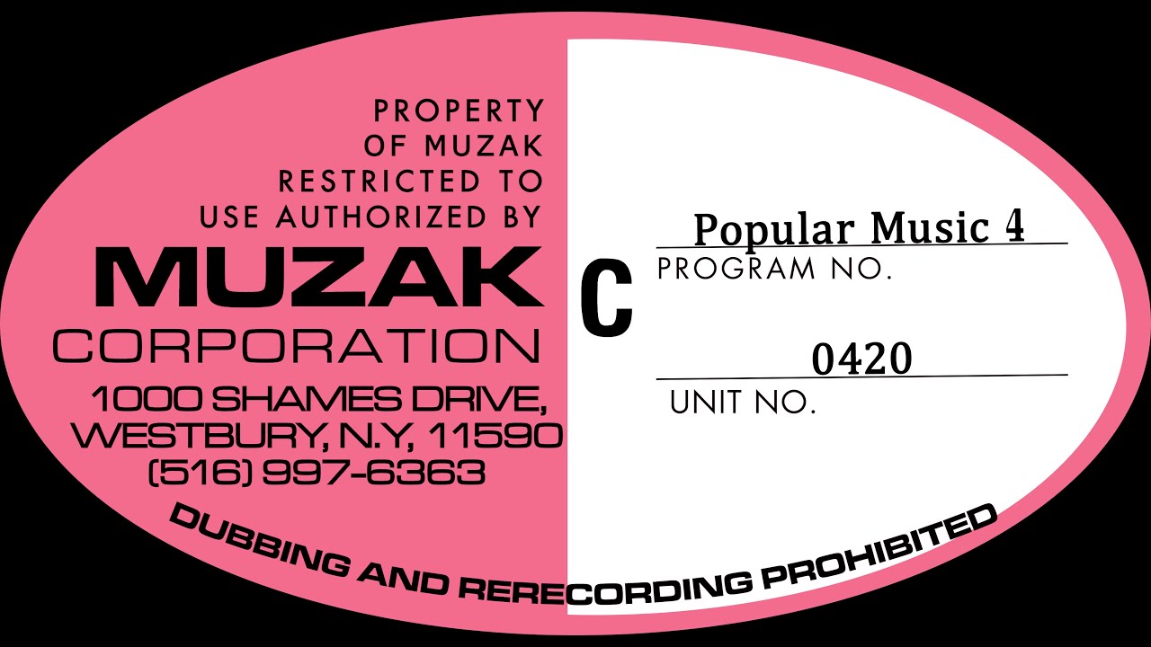 Muzak Reel Popular Music 4 - YouTube