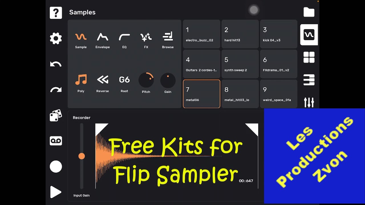 7 free kits for Flip Sampler (iOS) by Les Productions Zvon - YouTube