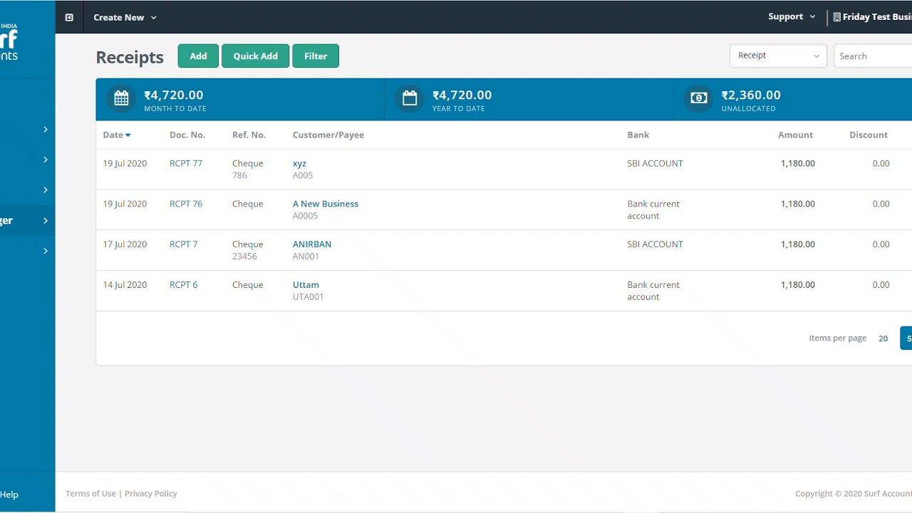 How To Unallocate An Invoice in Surf Accounts India. Tutorials For All ...