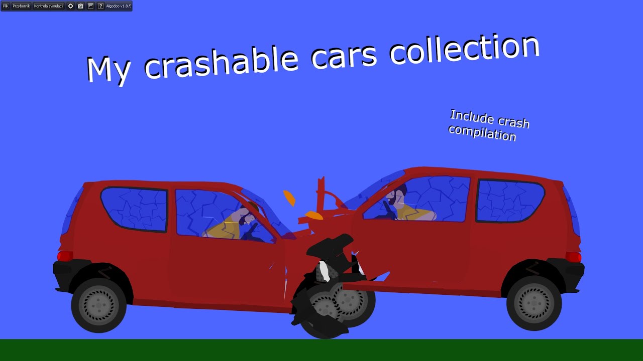 Algodoo #7 My crashable cars collection - YouTube