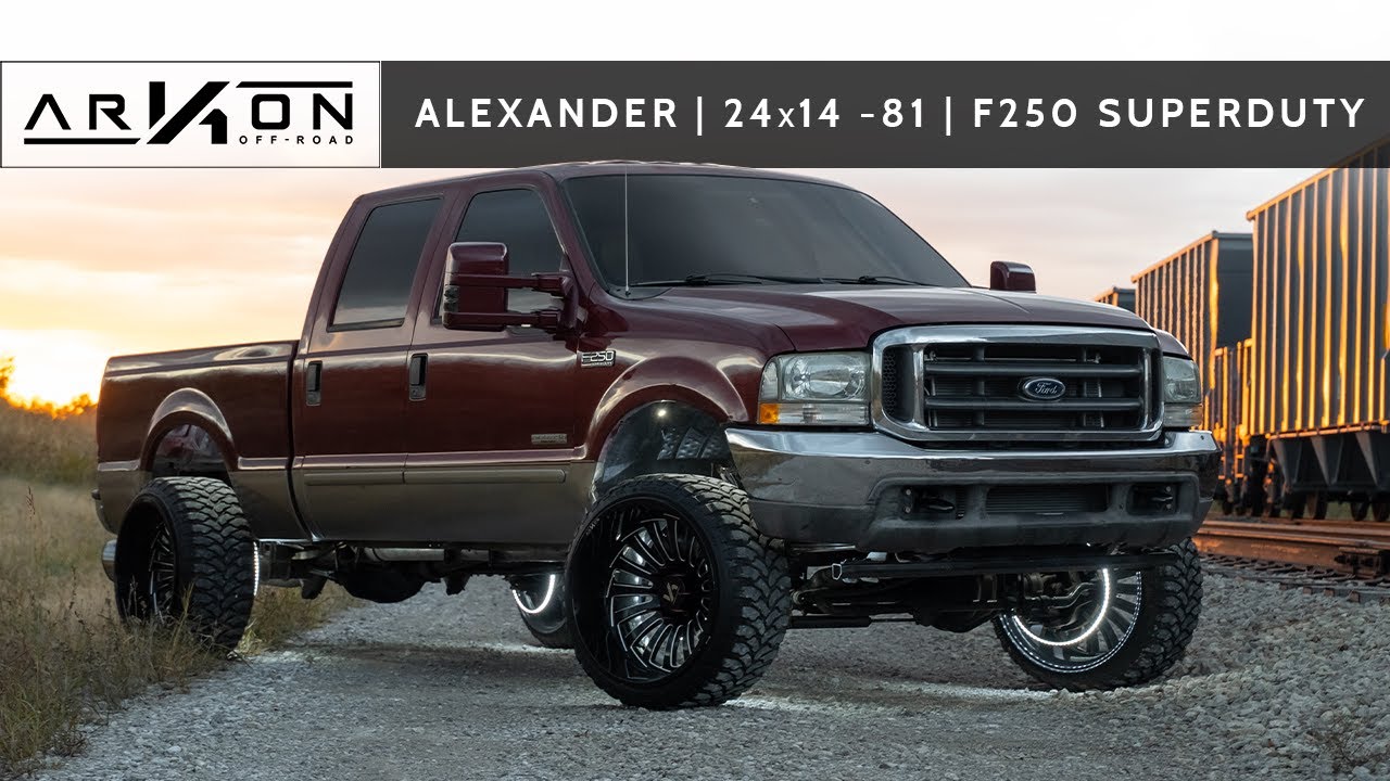 ARKON Alexander 24x14 -81 | 2004 Ford F250 Superduty - YouTube