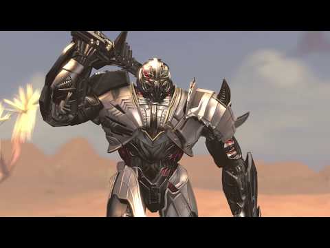 Transformers The Last Knight Megatron vs Gundam Iron Blood Orphan Barbados Lupus Battle Animation