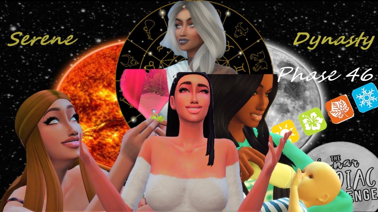 🌙The Sims 4: The Lunar Zodiac Challenge|Babies and Proposals|Phase 46🌞 ...