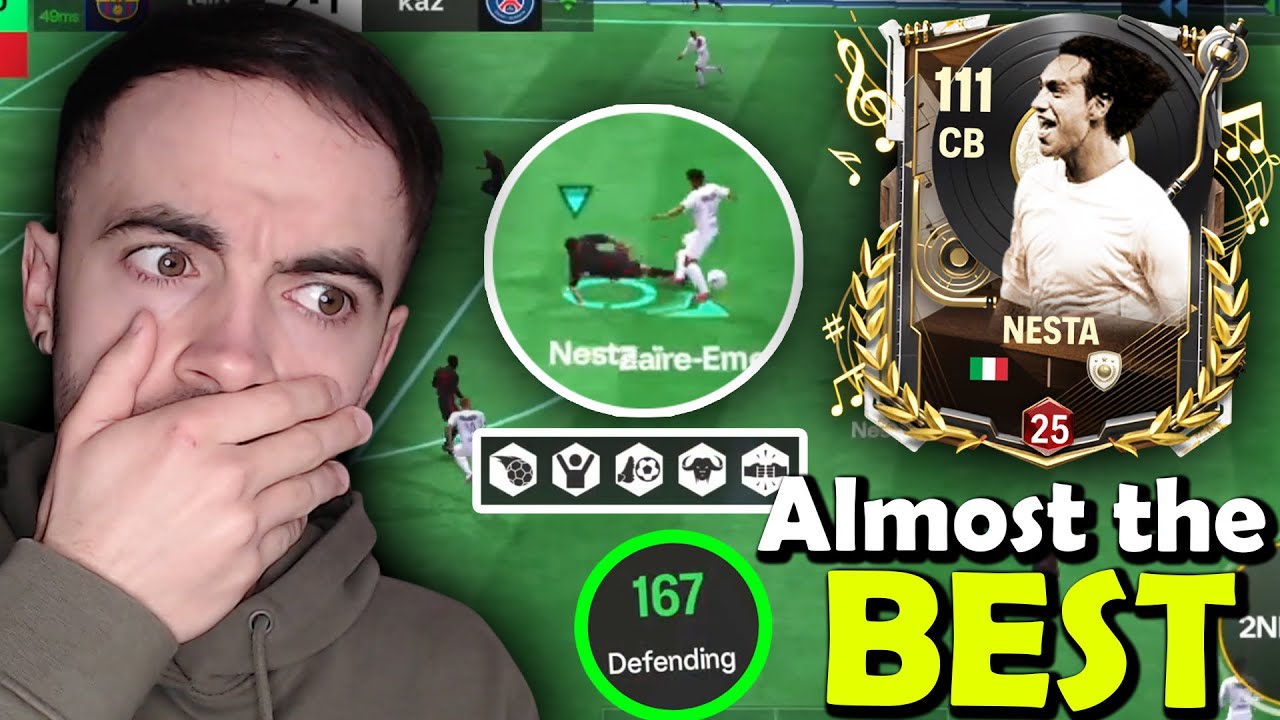 New Nesta Card Is A Beast In Game - FC Mobile Card Review Nesta Pitch Beats - YouTube