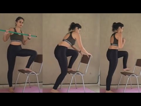 BLACK SPANDEX LEGGINGS STRETCHING OF LOWER LIMBS TEST