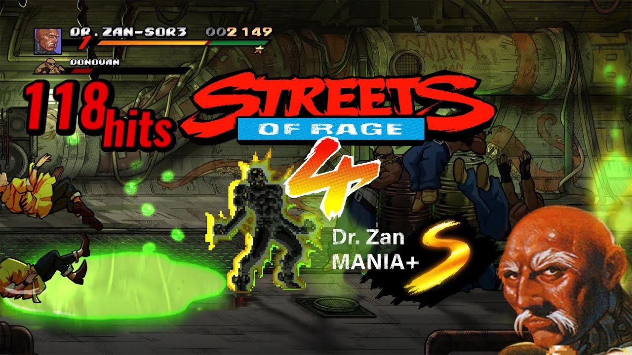 Streets of Rage 4 Dr Zan Mania+ Rank S 2024 (Update) | Best Funny Games ...