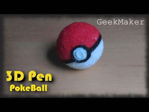 3D pen - Pokeball - Pokemon - YouTube