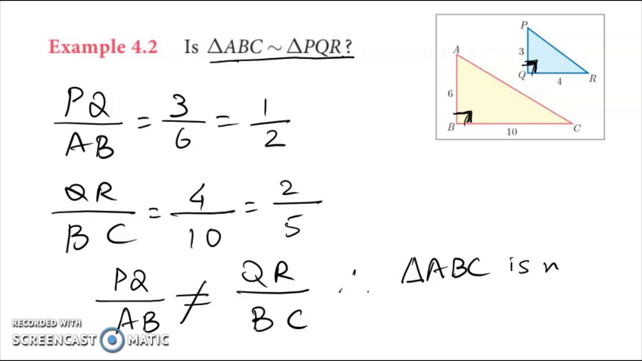 Solving Problems in Similar Triangles 1 - YouTube