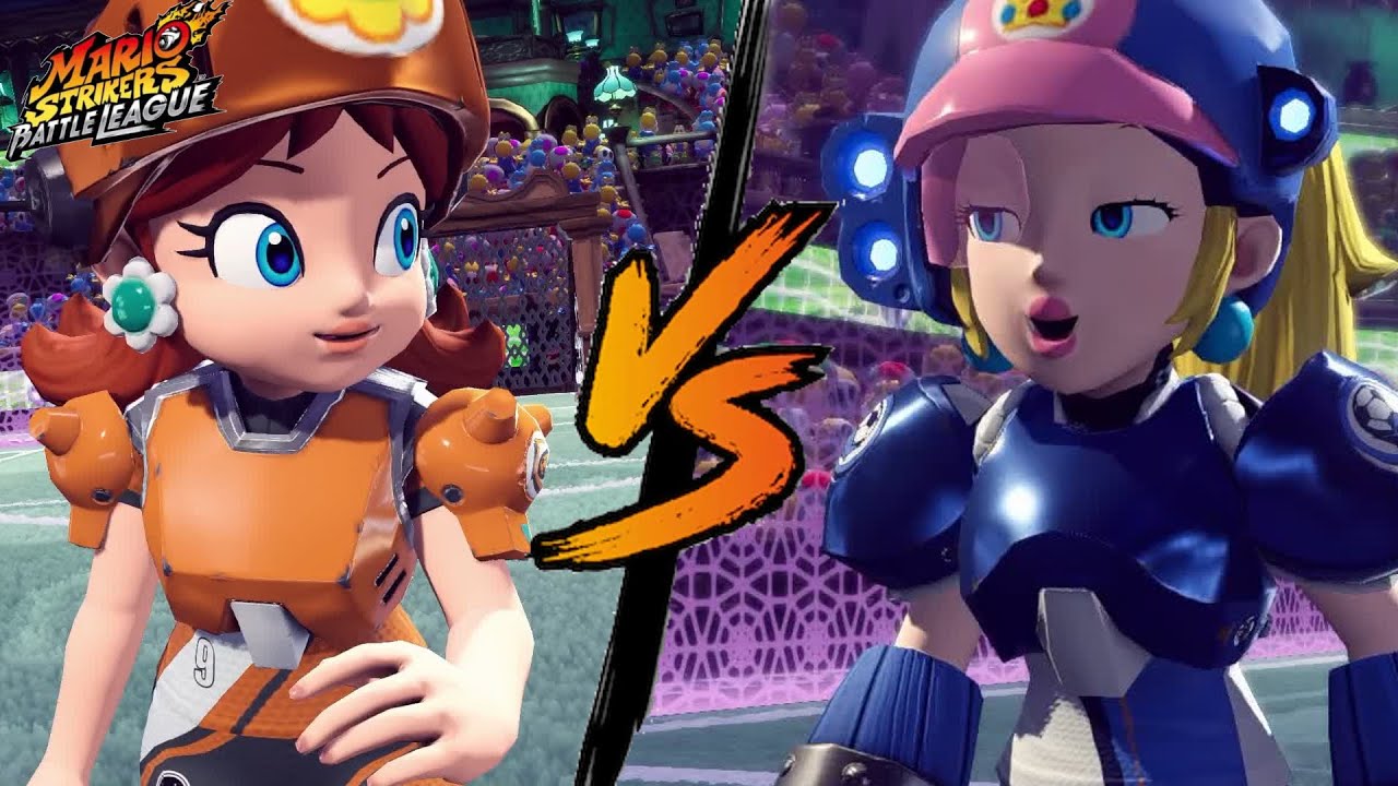 Mario Strikers Battle League #46 - Knight Daisy vs Peach (Spooky ...