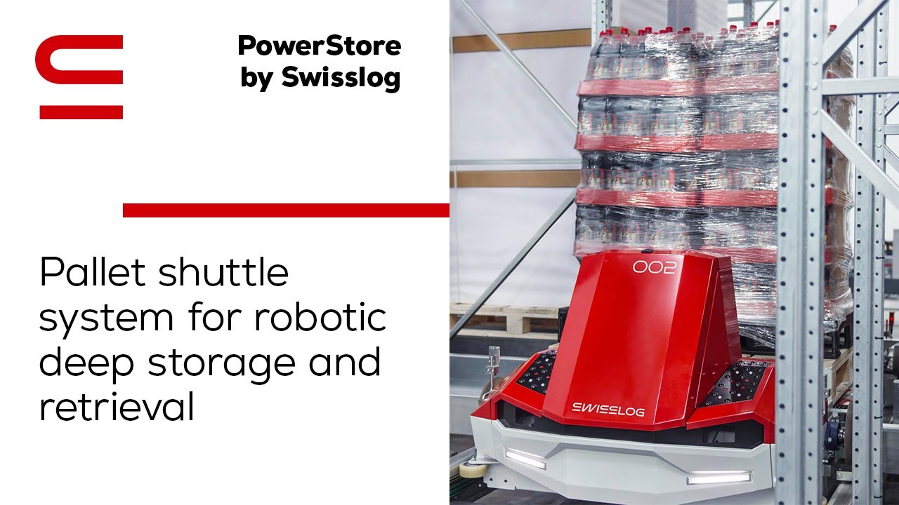 PowerStore by Swisslog: Pallet shuttle system for robotic deep storage ...