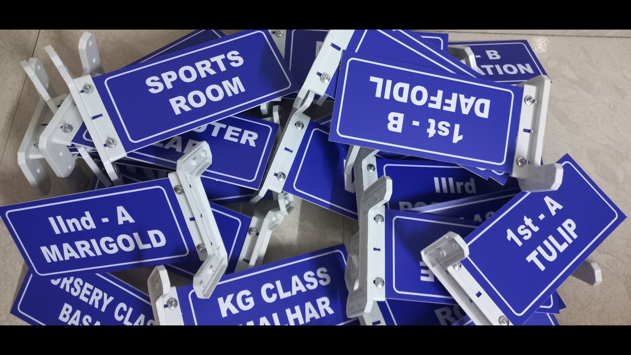 CLASSROOM SIGN BOARD - YouTube