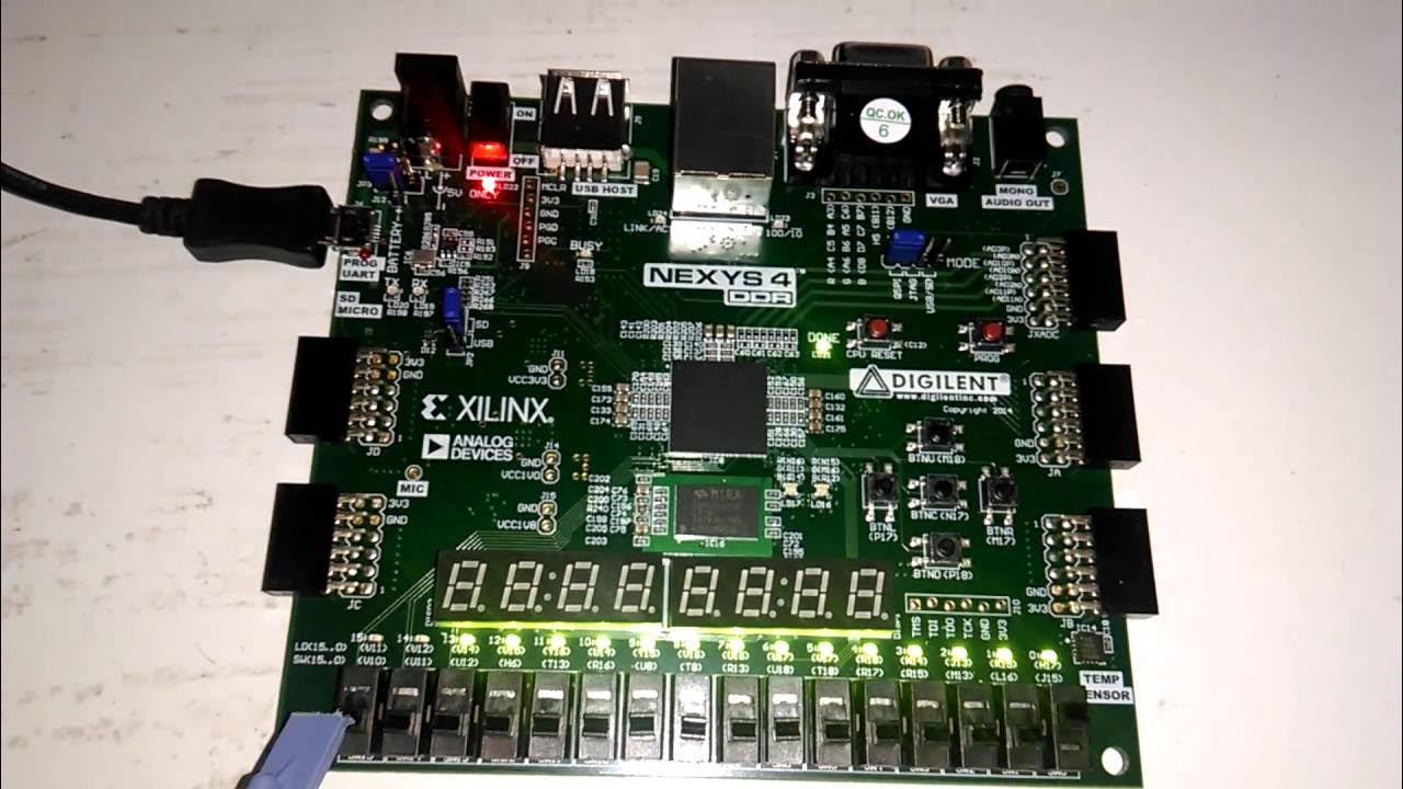 Nexys4 Ddr Led Bar Youtube
