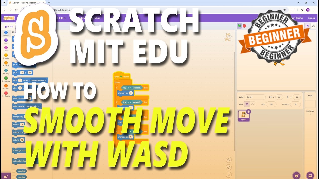 How To Make Smooth Movement In Scratch With Wasd - YouTube