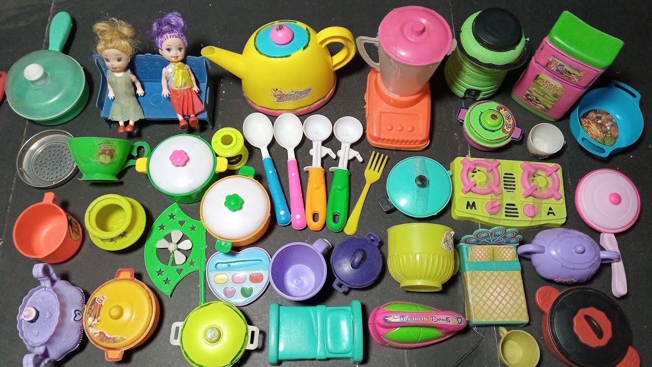 3 minutes satisfying with unboxing, kitchen playset asmr unboxing toys ...