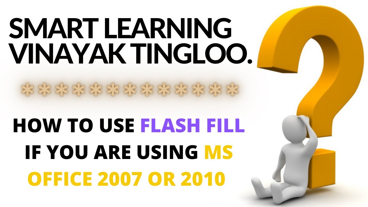 Substitute of flash fill in MS office for those who are using office ...