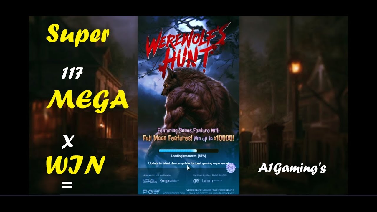 Werewolf's Hunt Pg Soft Slot Game's Super Mega Win 117 X =🎰 - YouTube