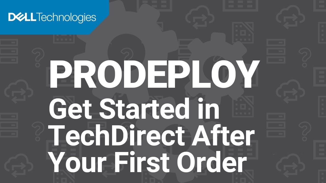 Get Started in TechDirect After Placing Your First Order - YouTube