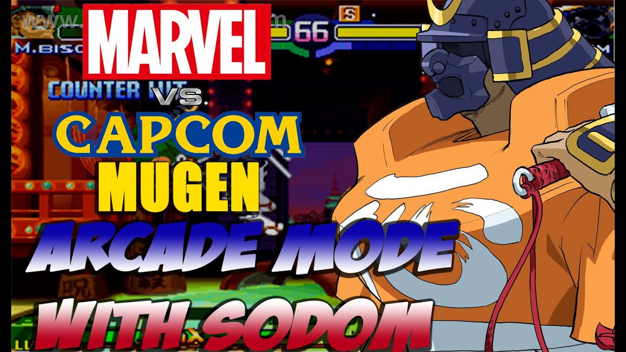 Marvel vs.Capcom Mugen: w/ Sodom Arcade Mode - YouTube