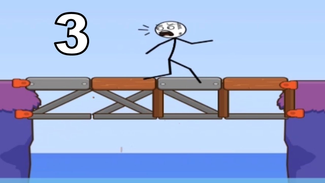 Bridge Puzzle Weegoon - All Levels 21-30 Funny Stickman - YouTube